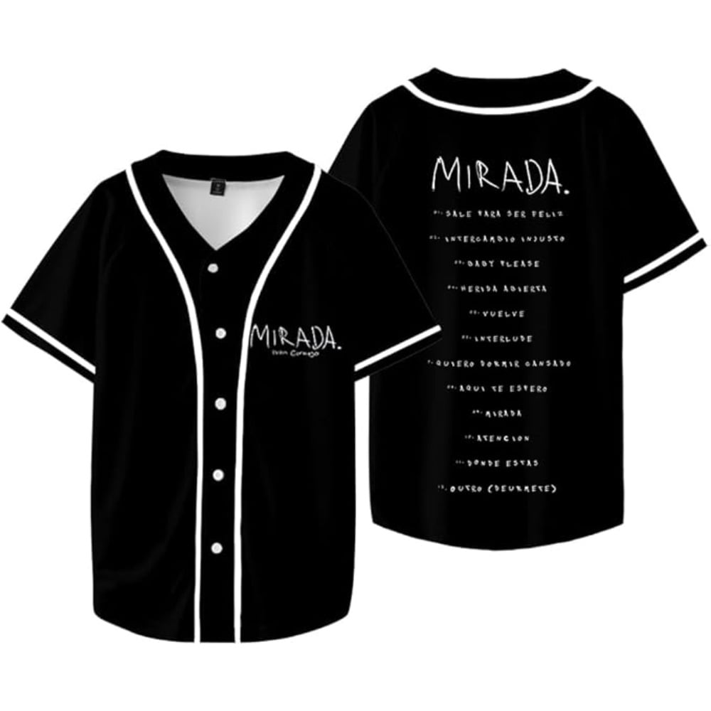 Ivan Cornejo Mirada Merch Baseball Jersey V-Neck Shirt Women Men Short ...
