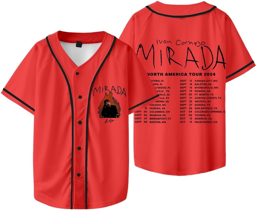 Ivan Cornejo Mirada Tour 2024 Merch Baseball Jacket Tee Women Men ...