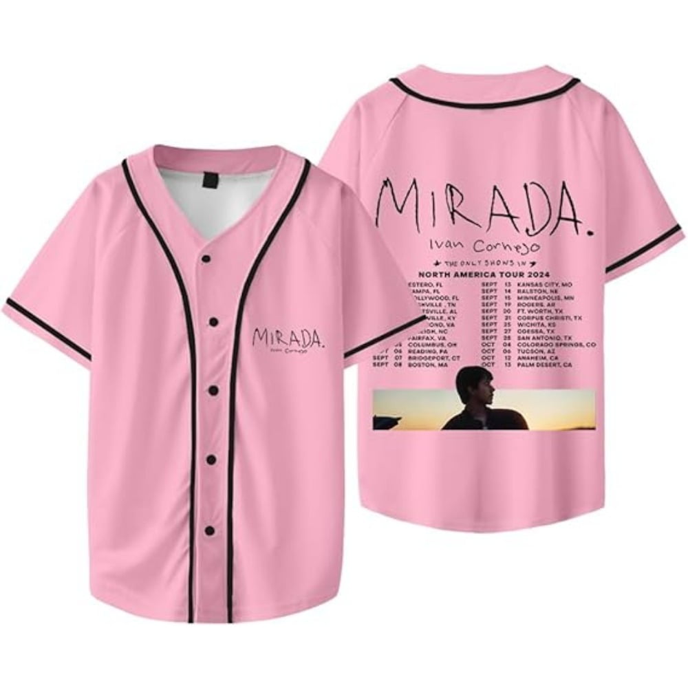Ivan Cornejo Mirada Tour 2024 Merch Baseball Jersey V-Neck Shirt Women ...