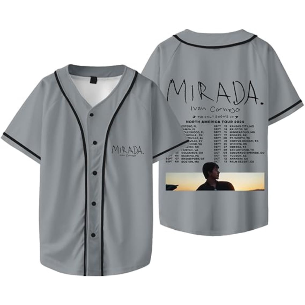 Ivan Cornejo Mirada Tour 2024 Merch Baseball Jersey V-Neck Shirt Women ...