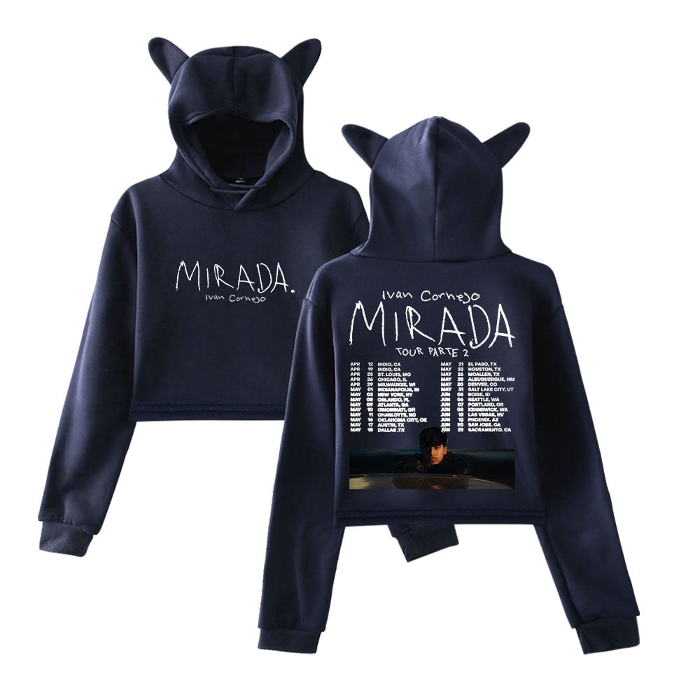 Ivan Cornejo Mirada Tour 2025 Merch Pullover Female Cat Ears Hoodie ...
