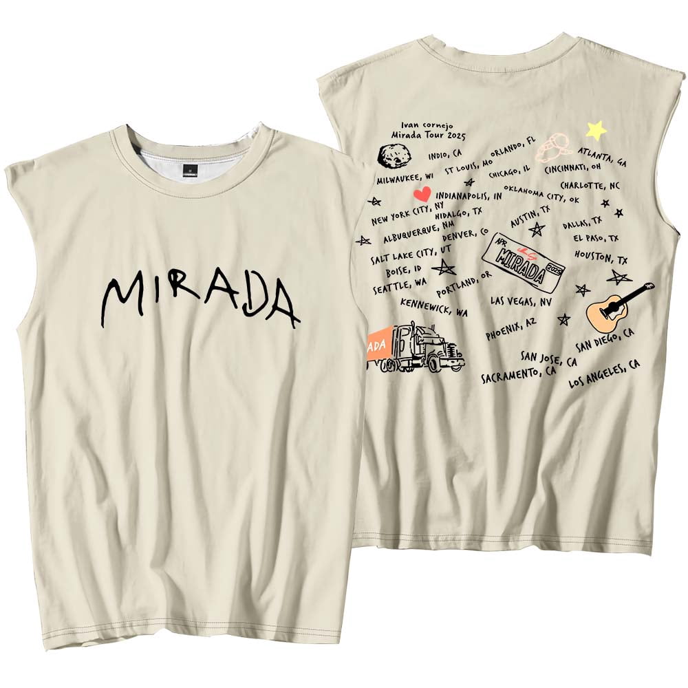 Ivan Cornejo Mirada Tour 2025 Merch Tank Tops Sleeveless T-Shirt port ...