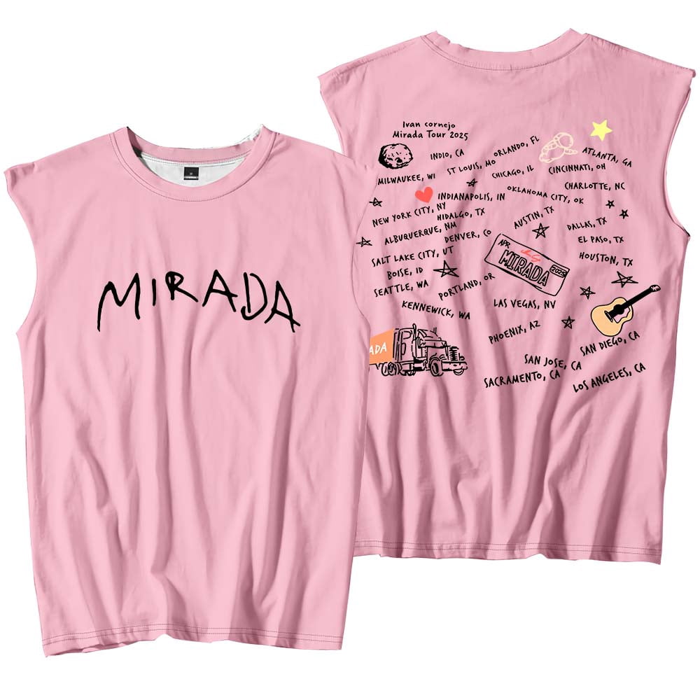 Ivan Cornejo Mirada Tour 2025 Merch Tank Tops Sleeveless T-Shirt port ...