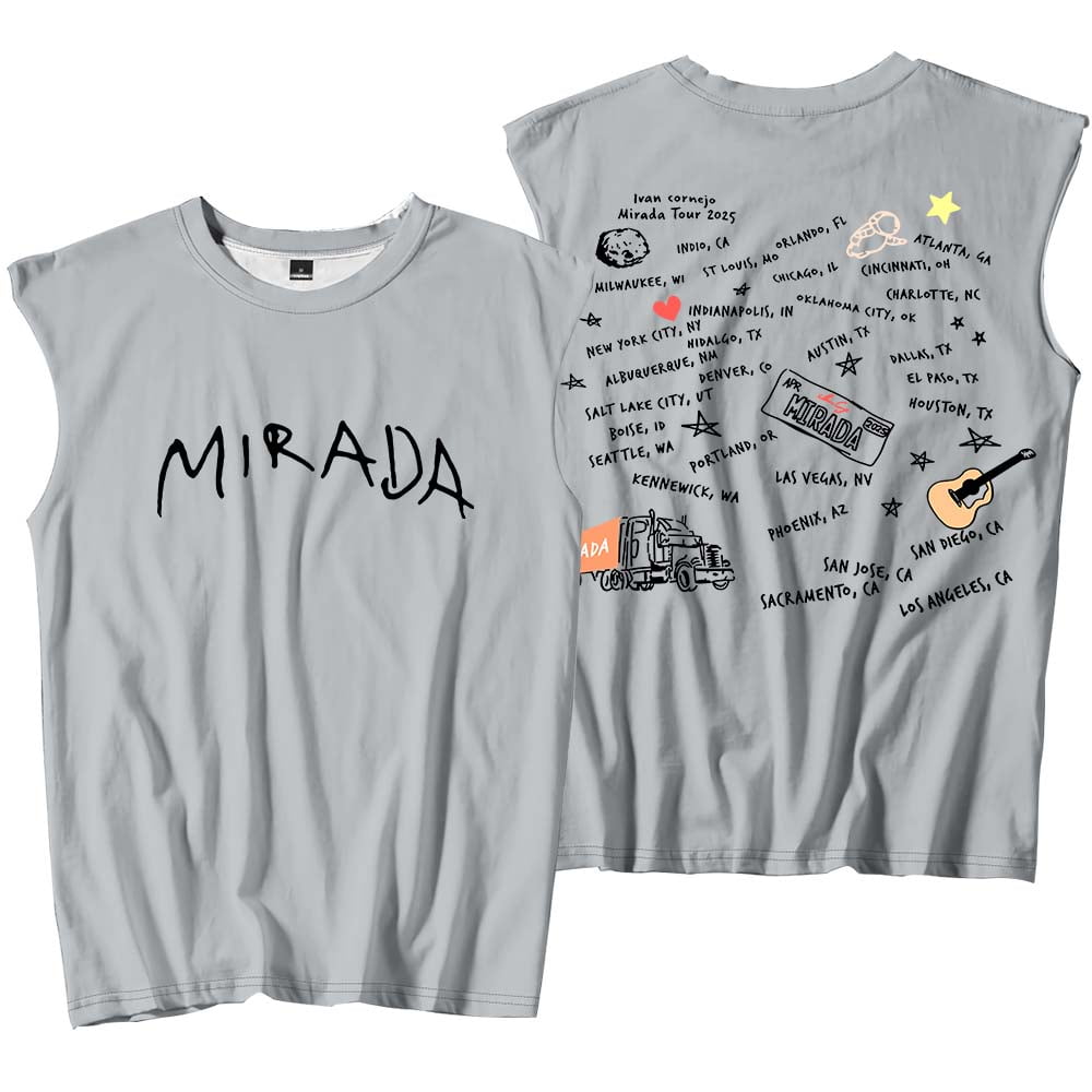 Ivan Cornejo Mirada Tour 2025 Merch Tank Tops Sleeveless T-Shirt port ...