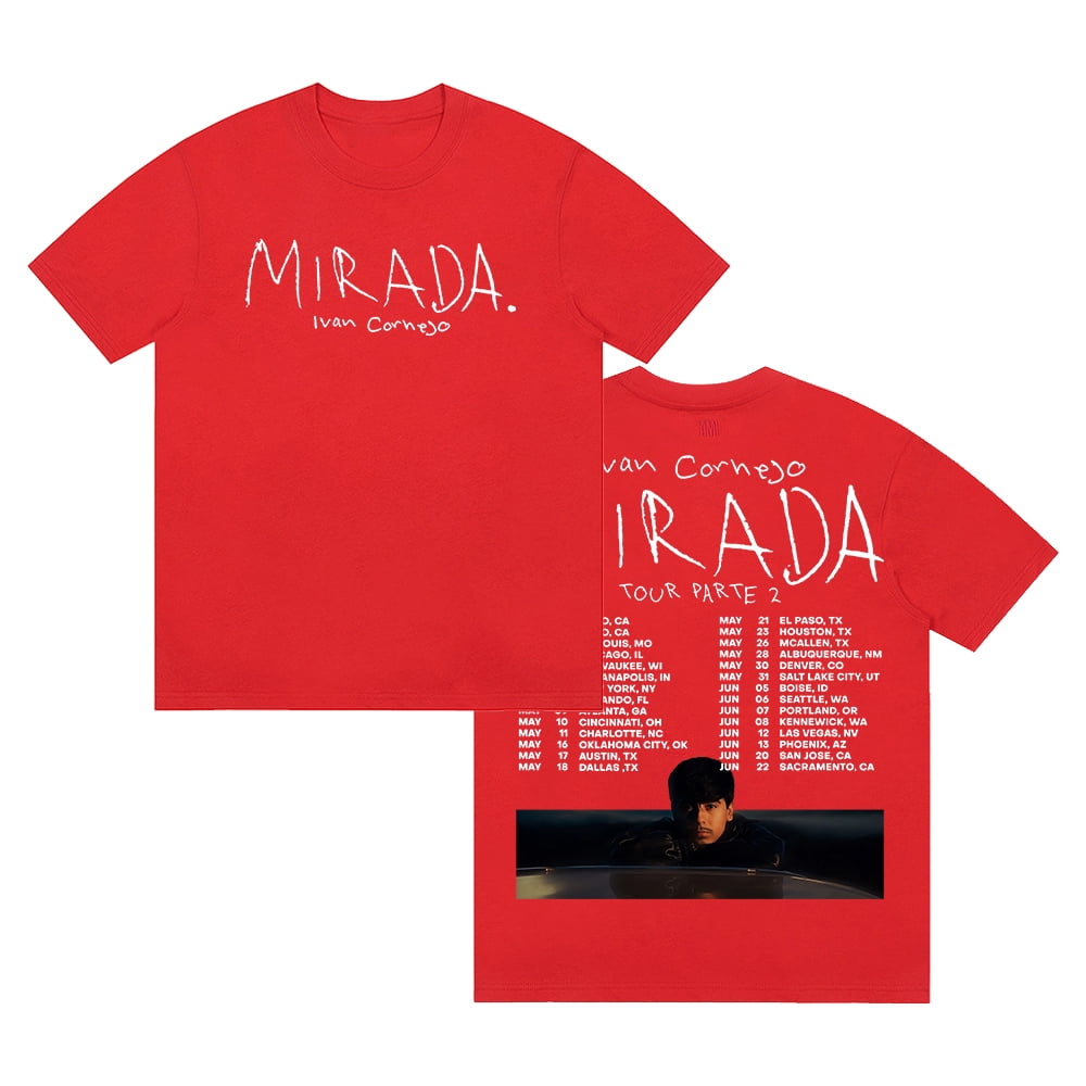 Ivan Cornejo Mirada Tour 2025 T-shirt Crewneck Short Sleeve Cotton Tee ...
