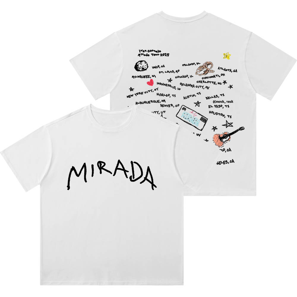 Ivan Cornejo Mirada Tour Merch Vintage Wash T-Shirts Women Men Cotton ...