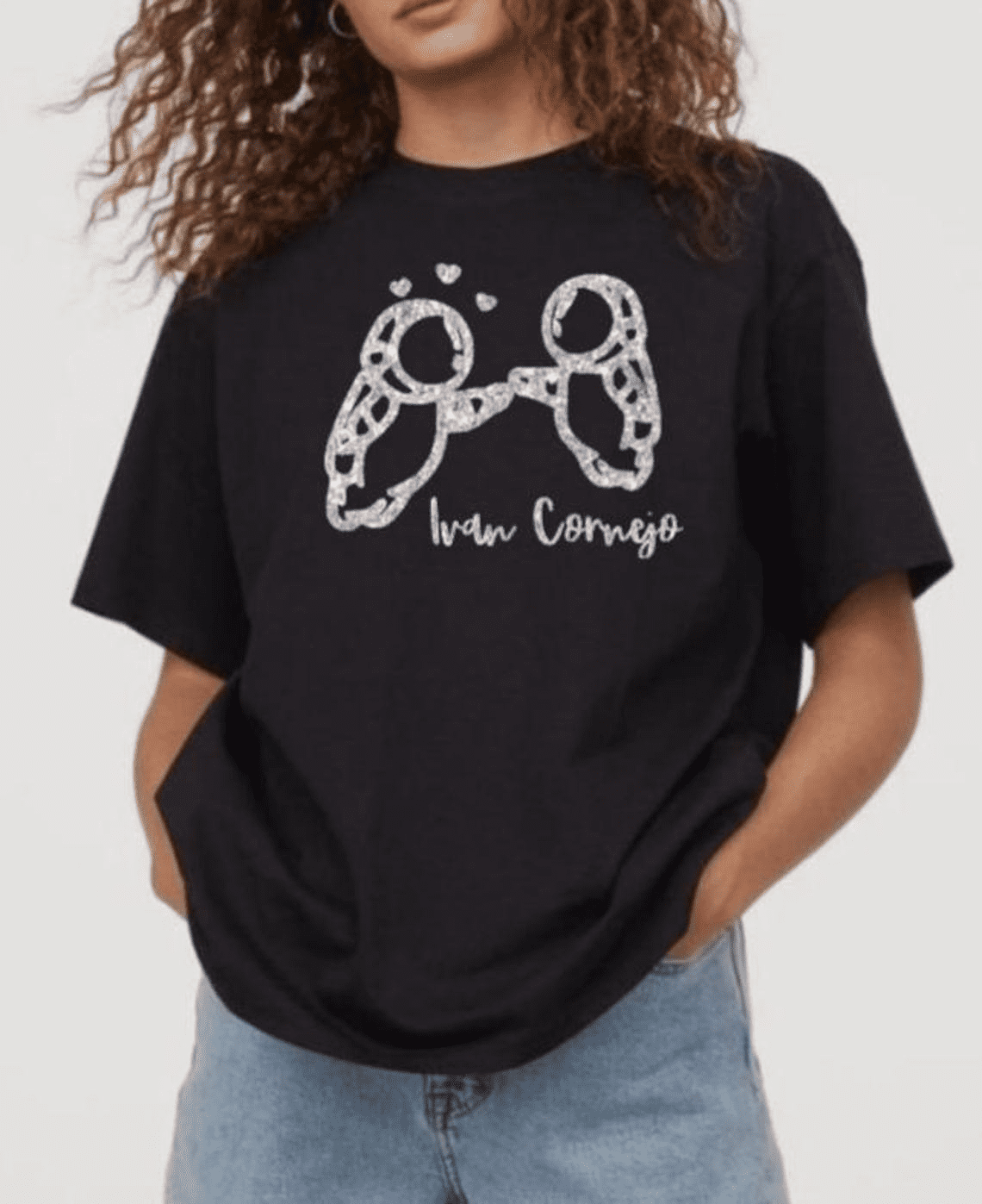 Ivan! Cornejo! Mirada Tour Silver Glitter Shirt, Corridos Tour Merch ...