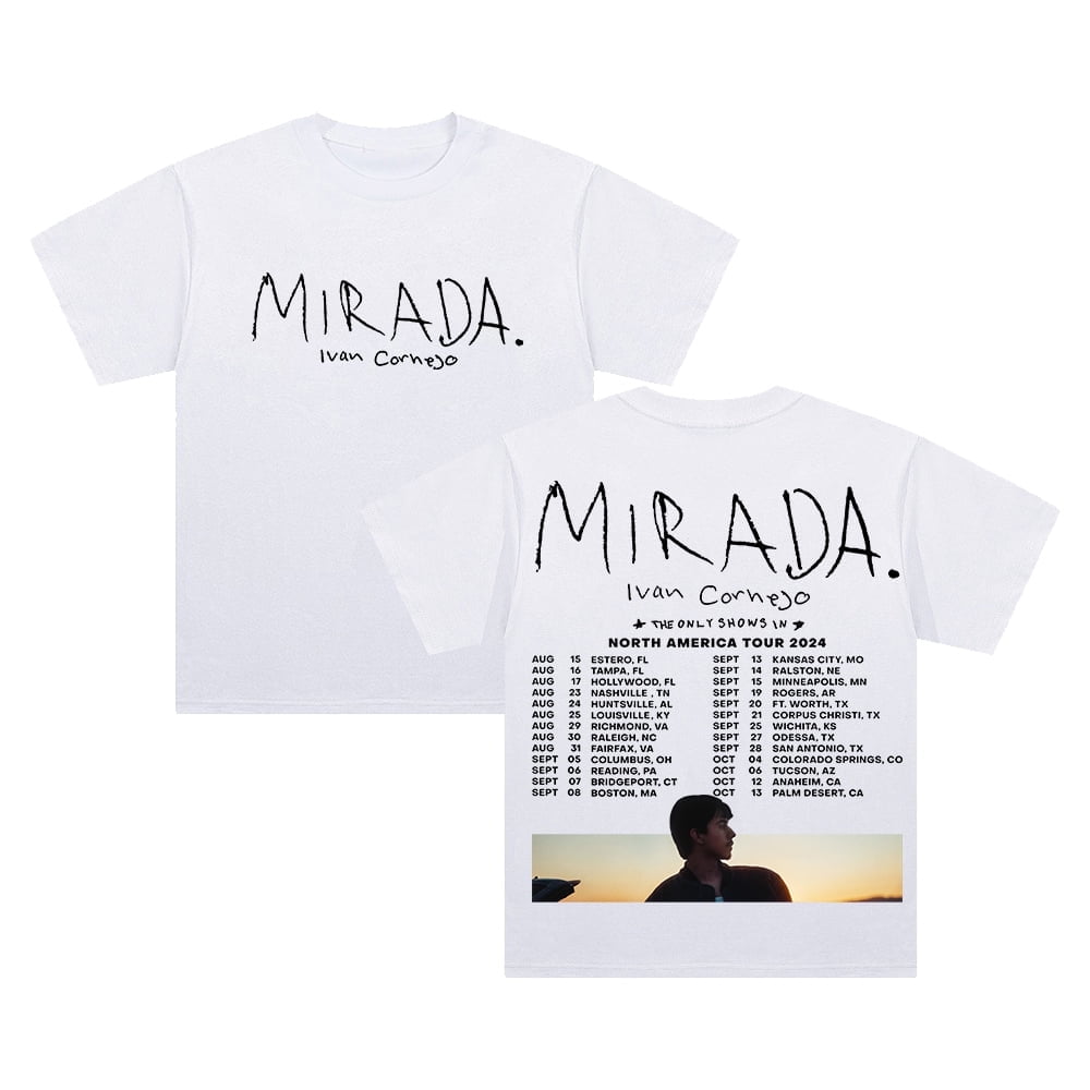 Ivan Cornejo tshirt Mirada Tour Merch Tee Tops 2024 Short Sleeve for ...