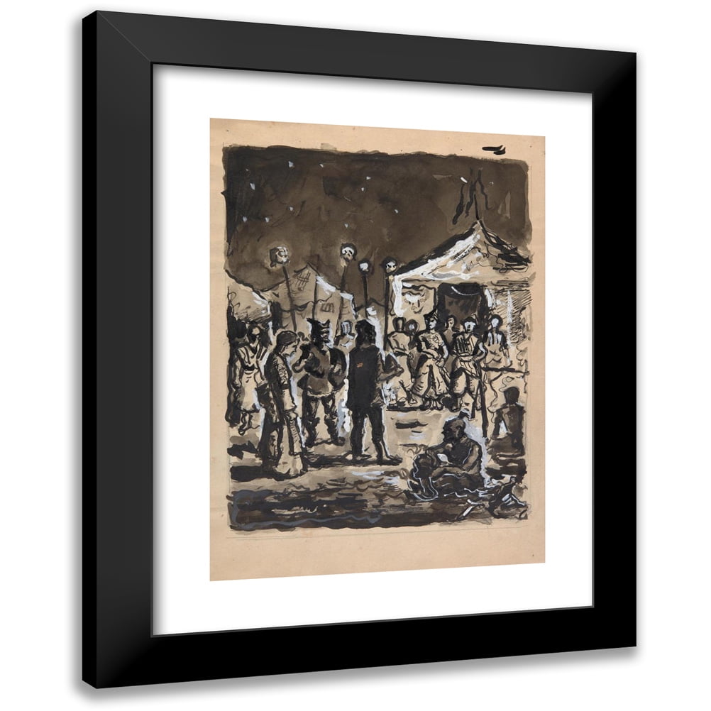 Ivan Ivanec 14x18 Black Modern Framed Museum Art Print Titled ...