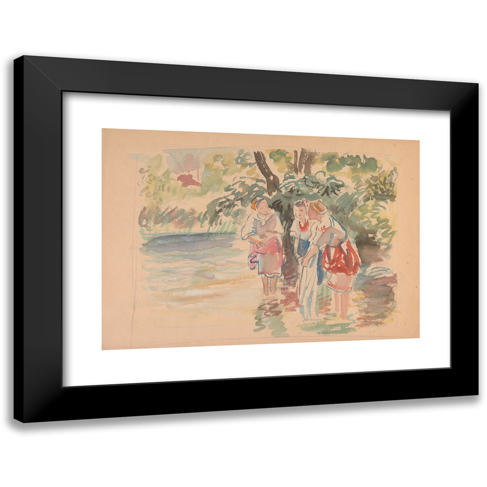 Ivan Ivanec 18x14 Black Modern Framed Museum Art Print Titled - Three ...