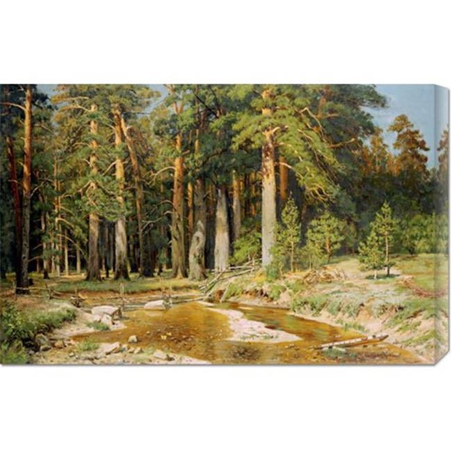Ivan Ivanovich Shishkin 'The Mast-Tree Grove, Study' Stretched Canvas ...