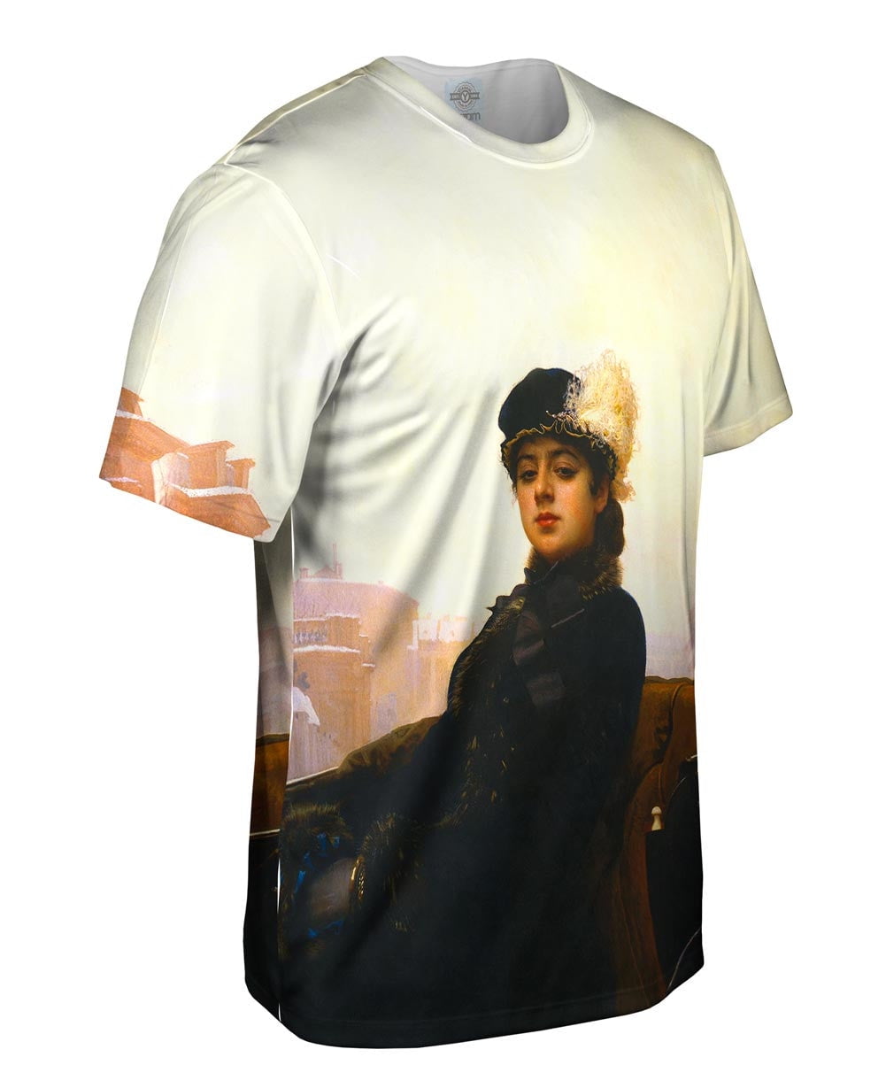 Ivan Kramskoi - Portrait of an Unknown Woman 1883 Mens T-Shirt All Over ...