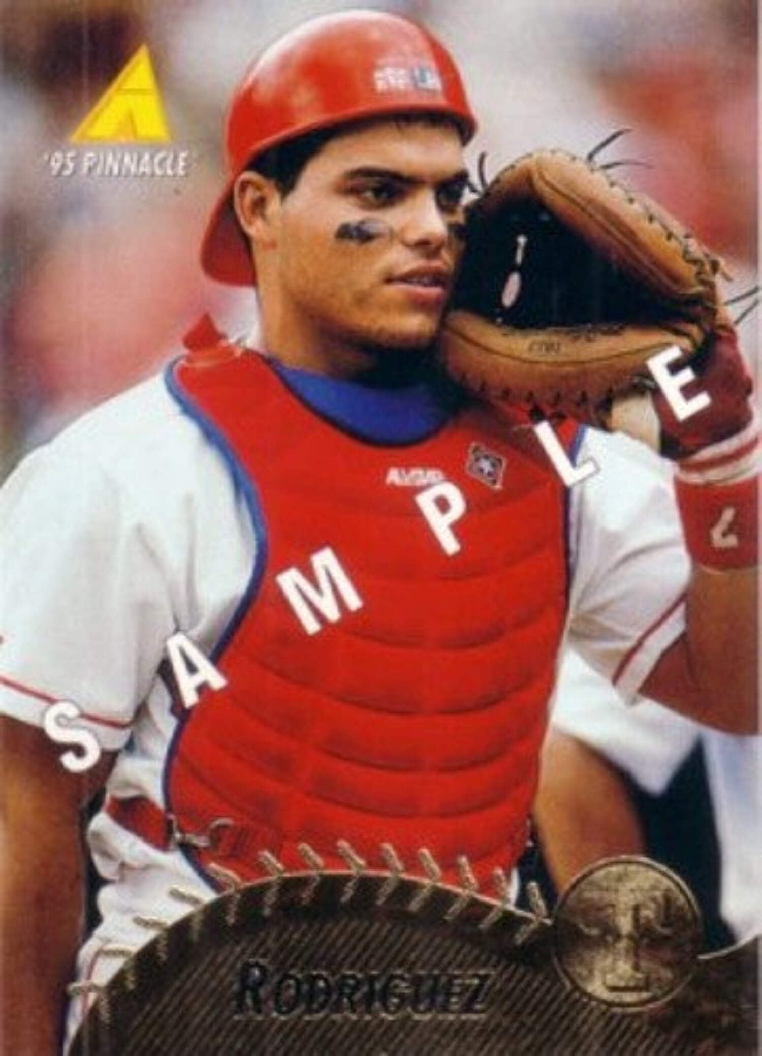 Ivan (Pudge) Rodriguez Texas Rangers 1995 Pinnacle promo sample card ...
