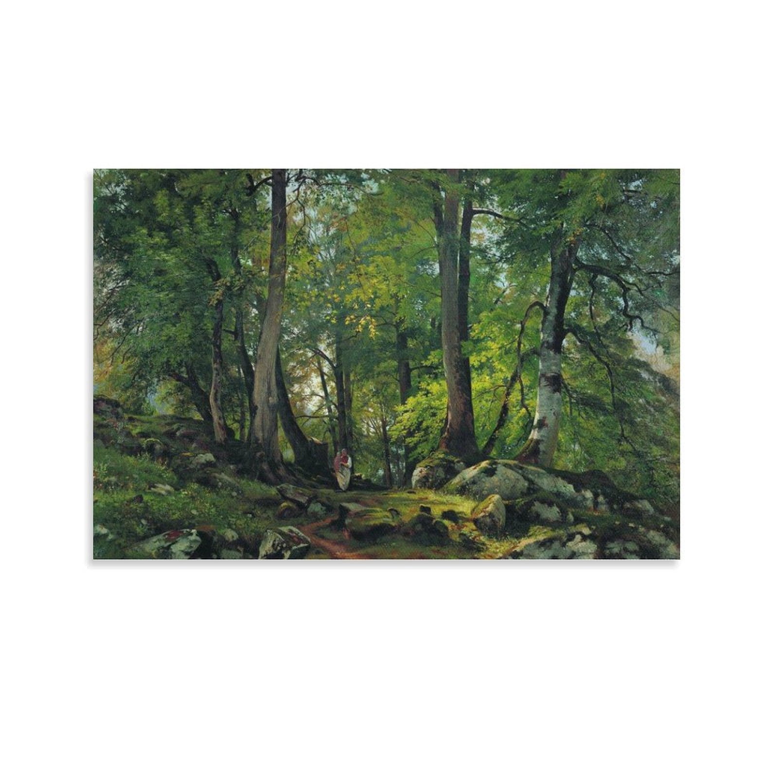 Ivan Shishkin Print Painting Beech Forest in Switzerland Gifts Canvas ...