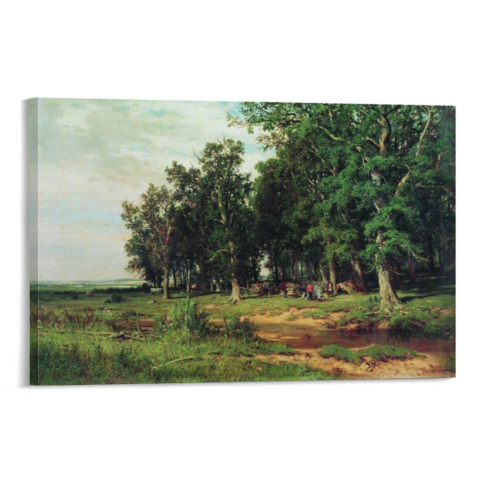Ivan Shishkin Print Painting Mowing in The Oak Grove Poster Cool ...