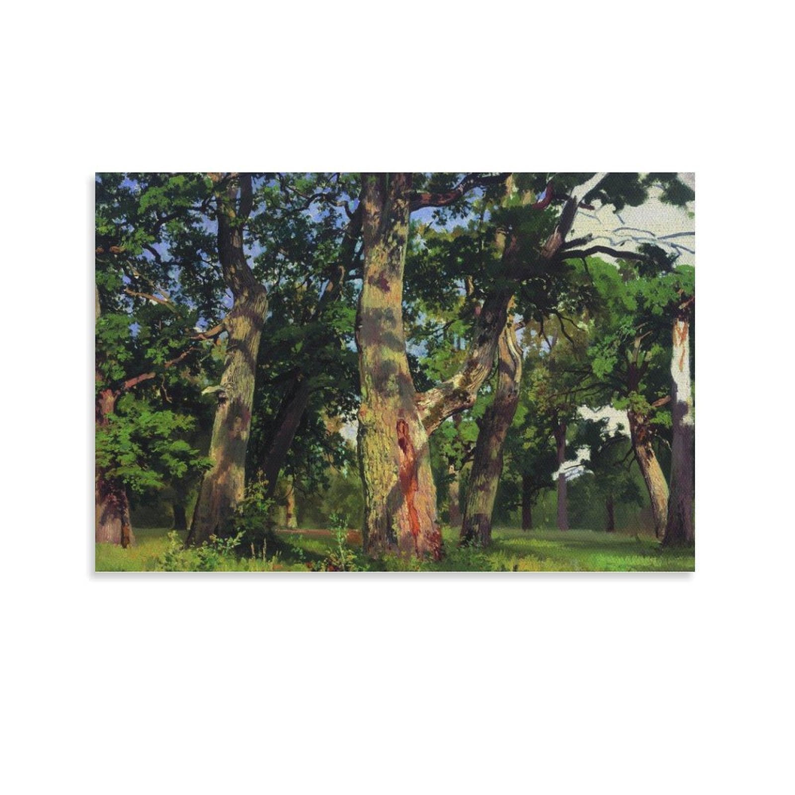 Ivan Shishkin Print Painting Oaks. Evening Posters Wall Art Painting ...