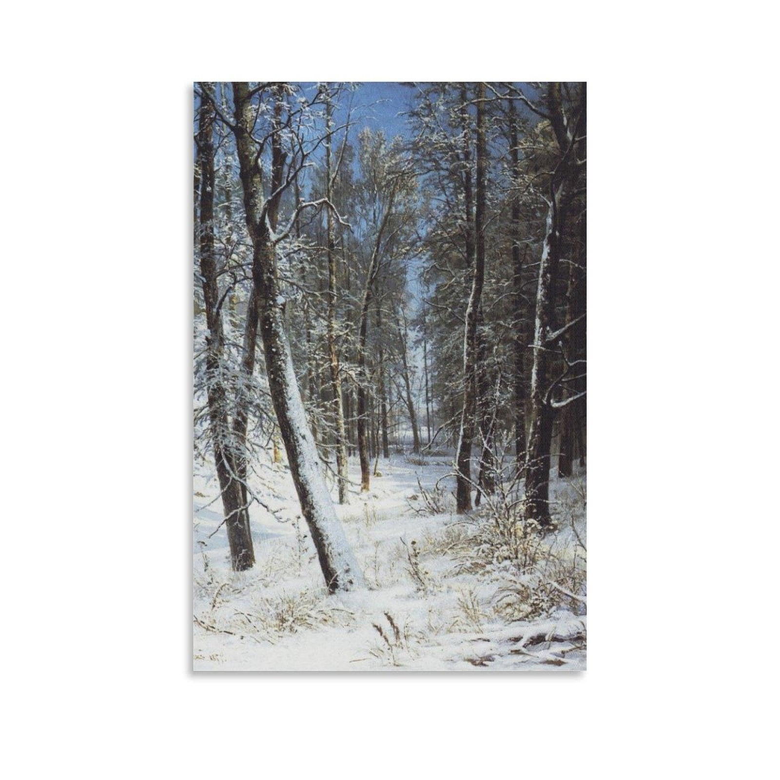 Ivan Shishkin Print Painting Winter in A Forest (Rime) Print Photo Art ...