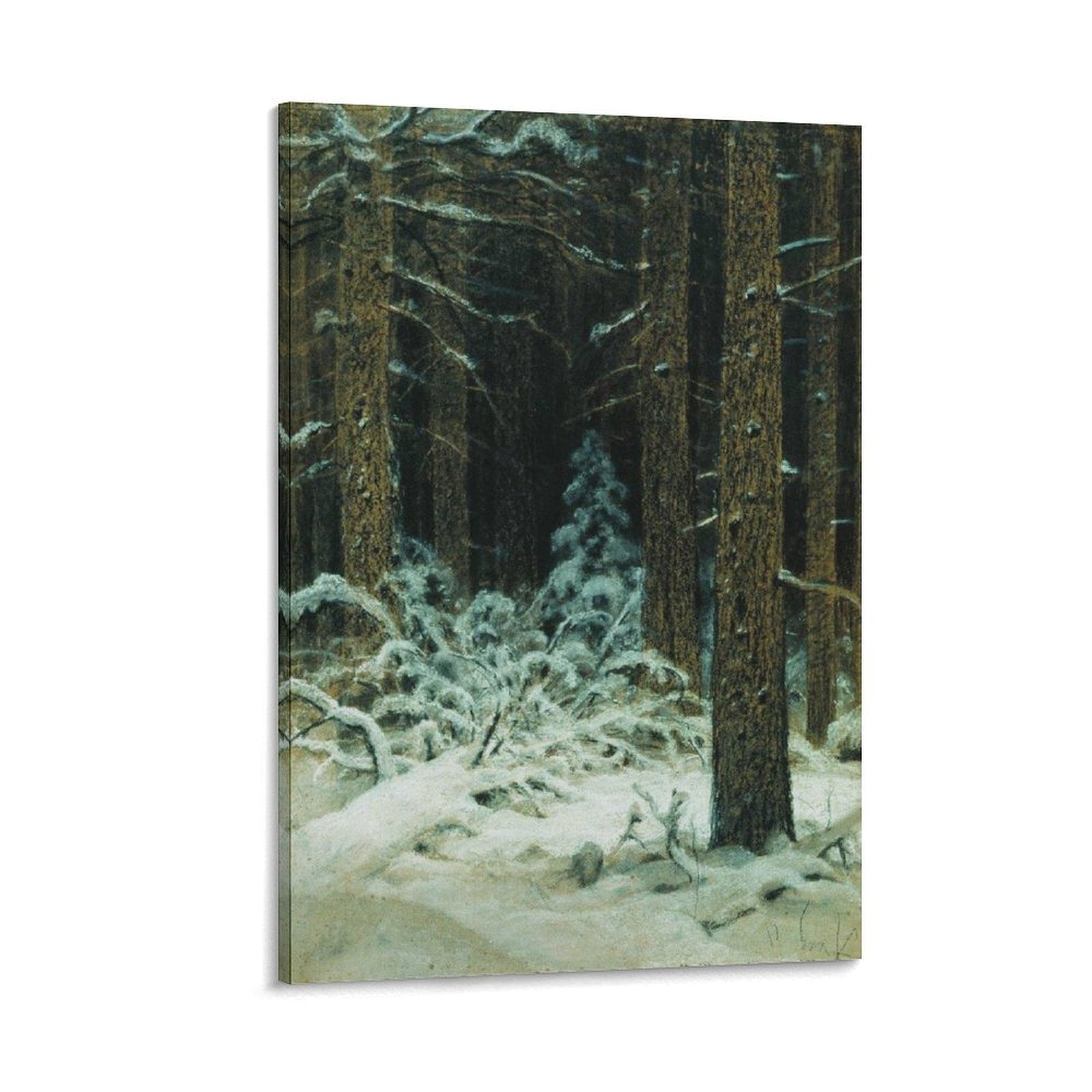 Ivan Shishkin Print Painting In Winter Painting On Canvas Wall Art ...