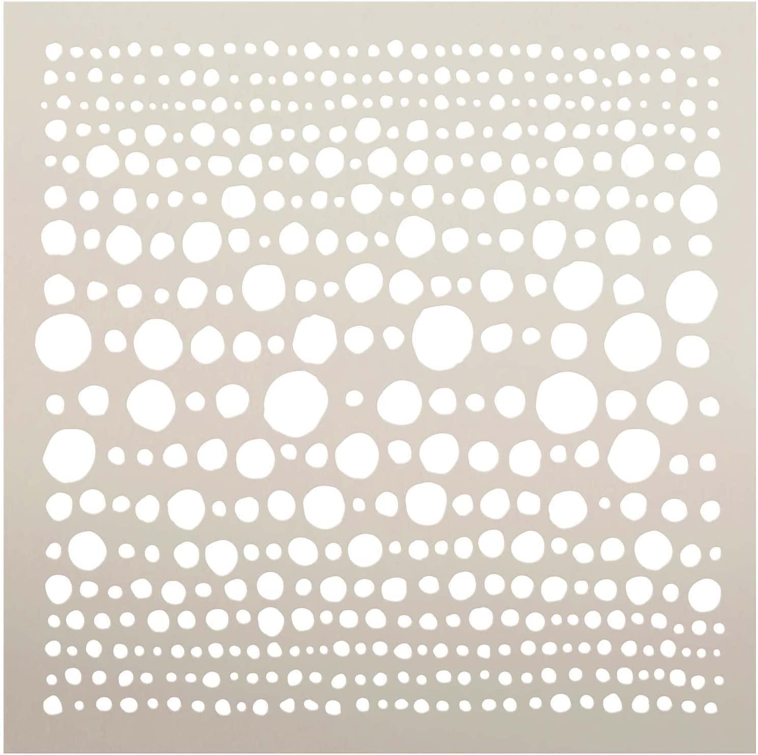Ivanas Hand Drawn Dots Stencil Size DIY Boho Decor Crafts Reusable Wall ...