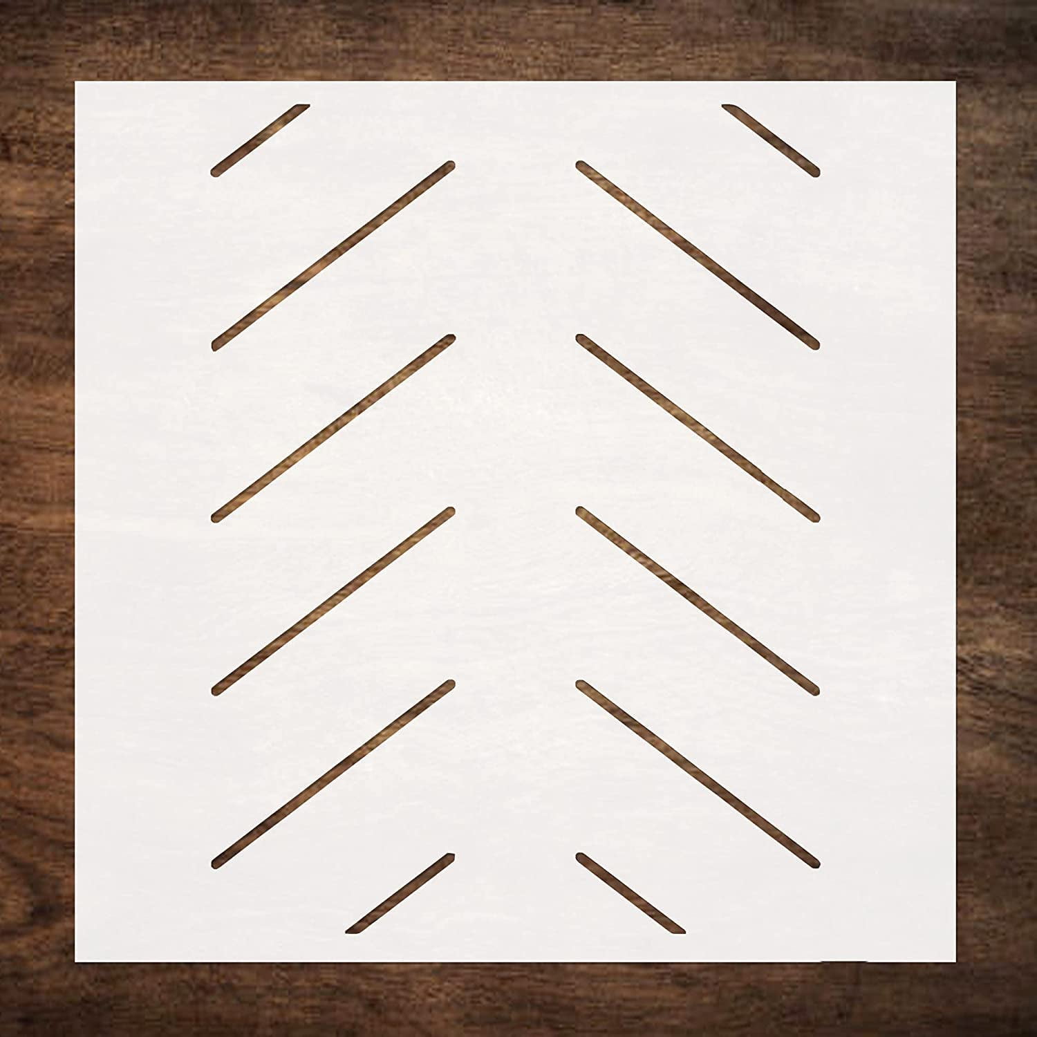 Ivanas Herringbone Wall Stencil 12x12 Inch Reusable Repeating Pattern ...