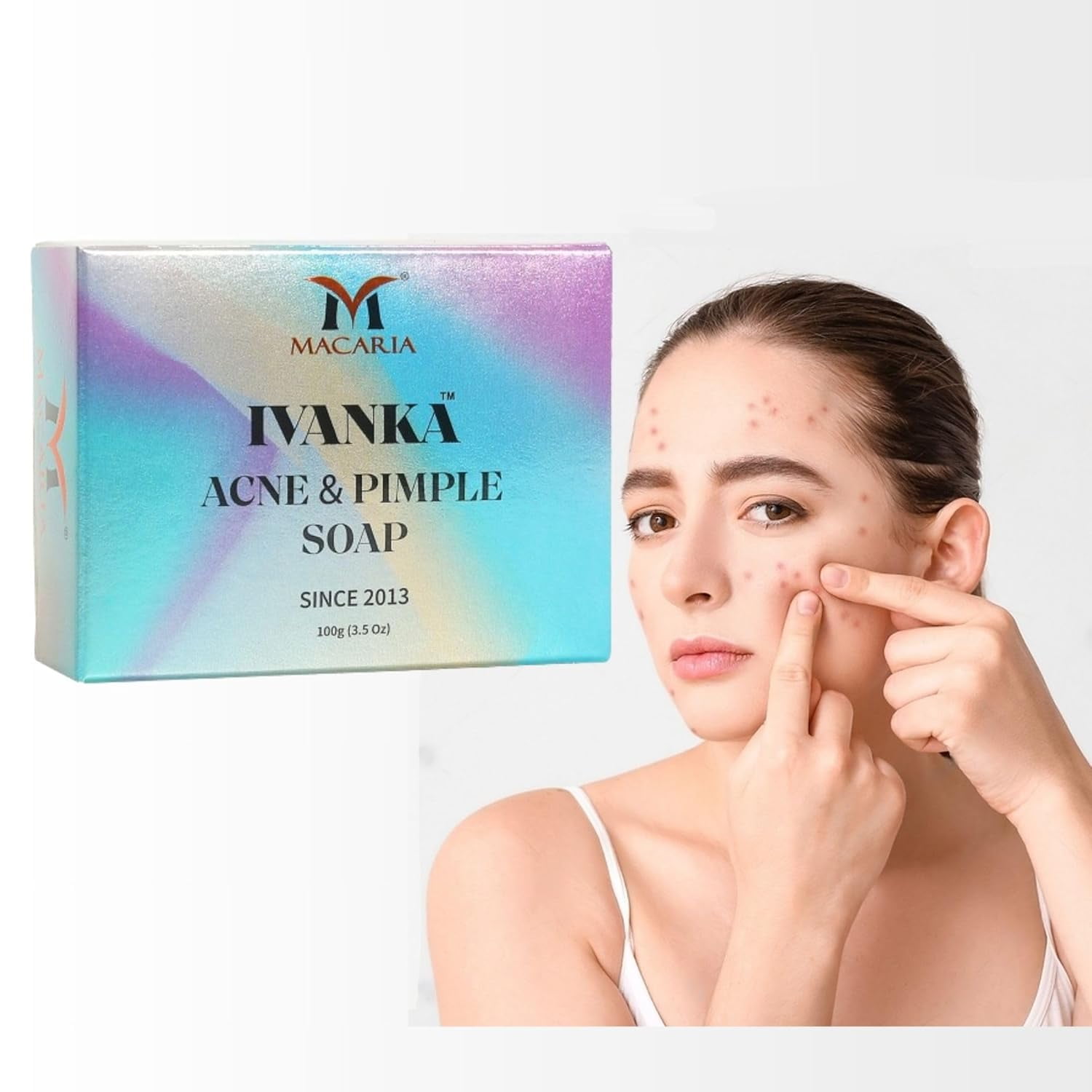 Ivanka Skin Instant Acne Pimple Dark Circle Removal Soap For Women ...