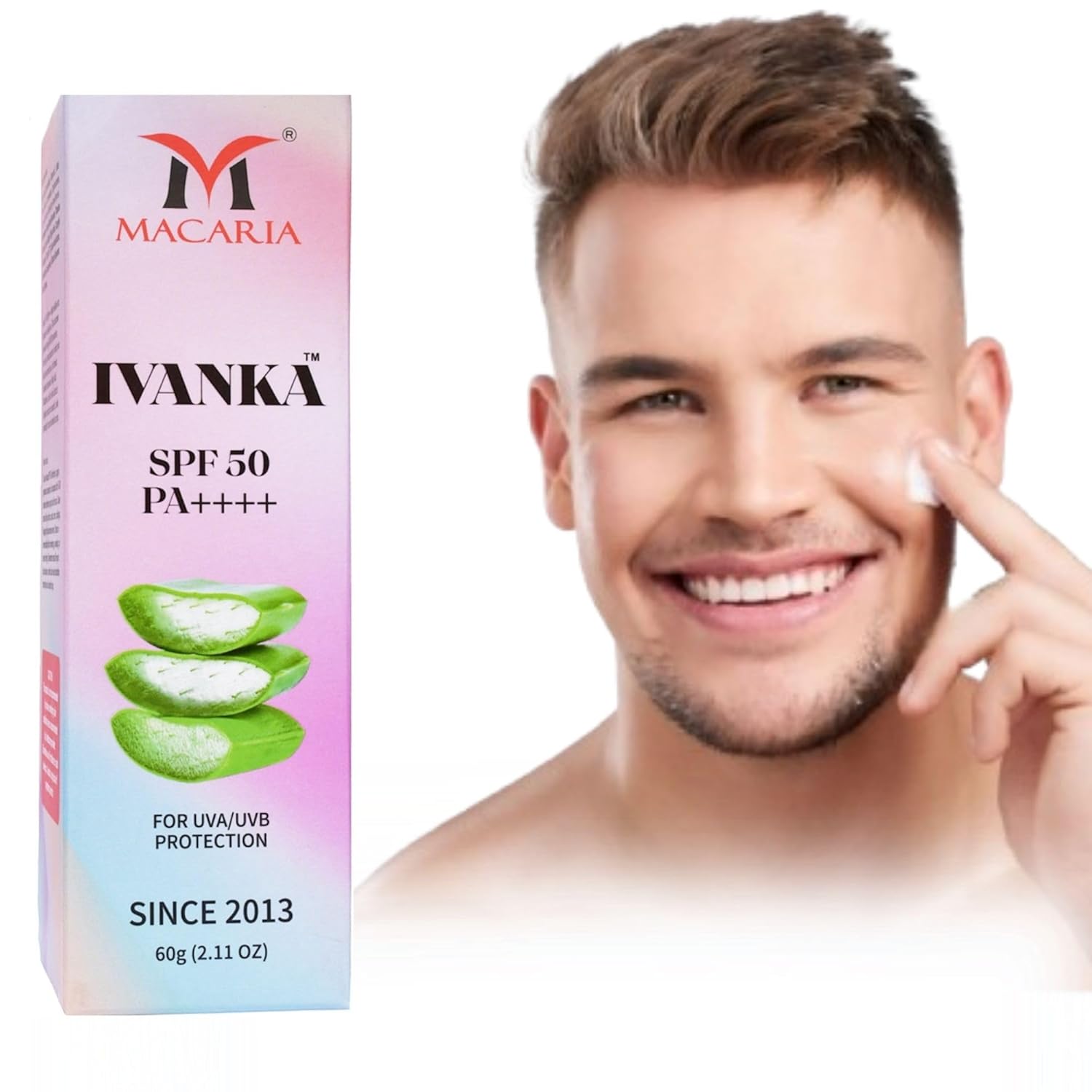 Ivanka Sunscreen Spf 50 for dry skin for men Moisturizer for men ...