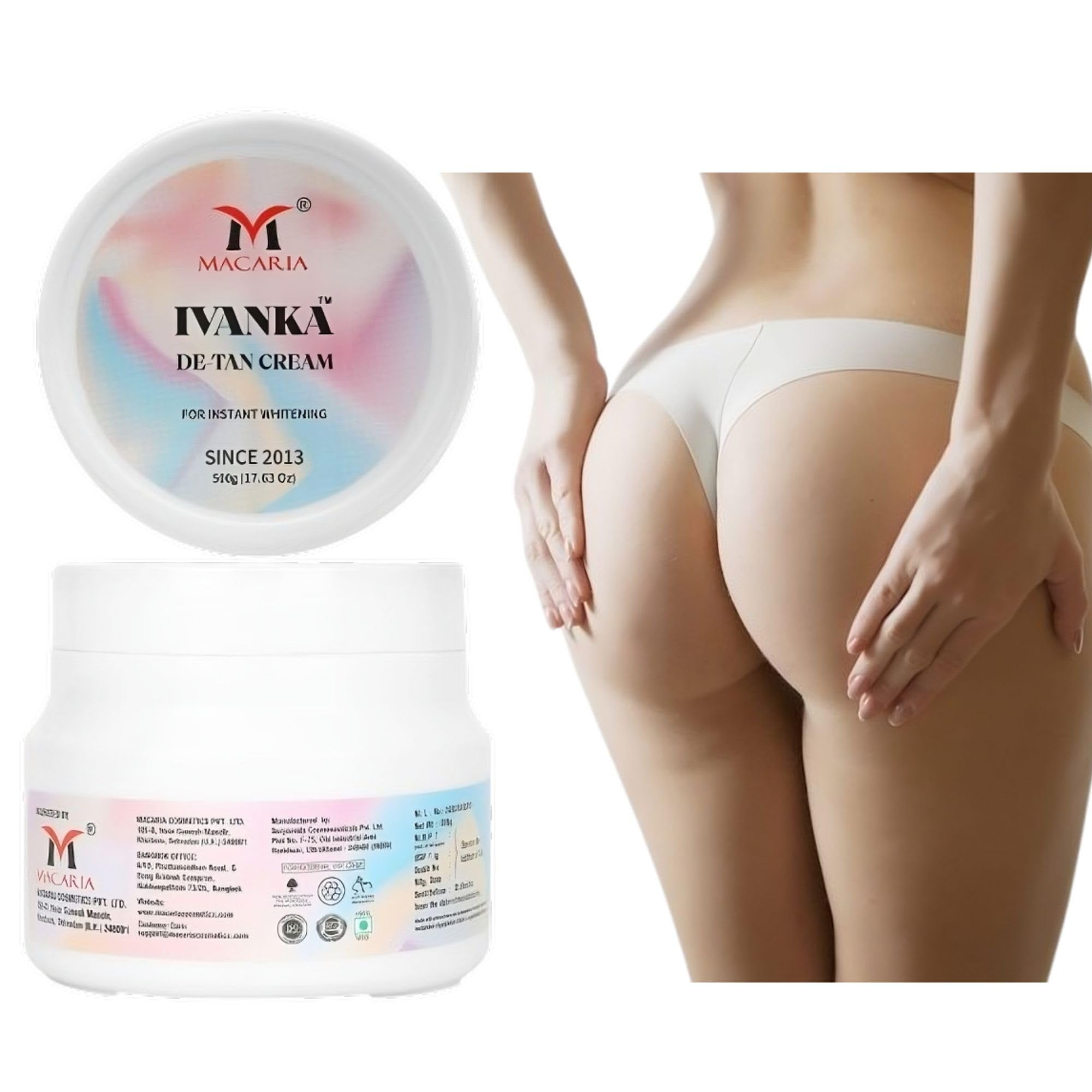 Ivanka de tan For Butt Bum Hips Buttock Brazilian Booty Bum Whitening, Tanning | d tan cream ...