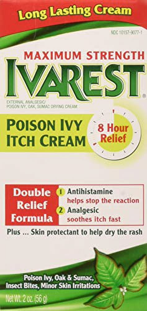 Ivarest 8 Hour Maximum Strength Anti - Itch Cream - 2 Oz - Walmart.com