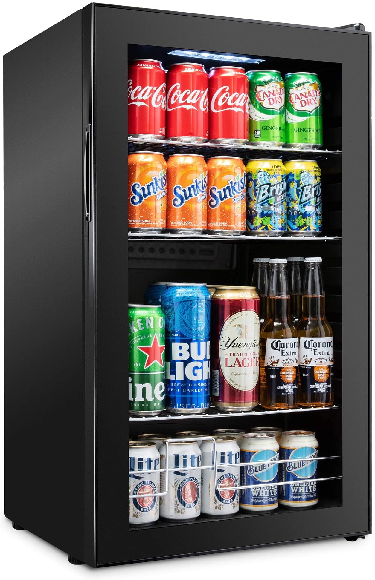 IVATION, Mini Cooler, Black Glass Door, 126 Can Capacity - Walmart.com