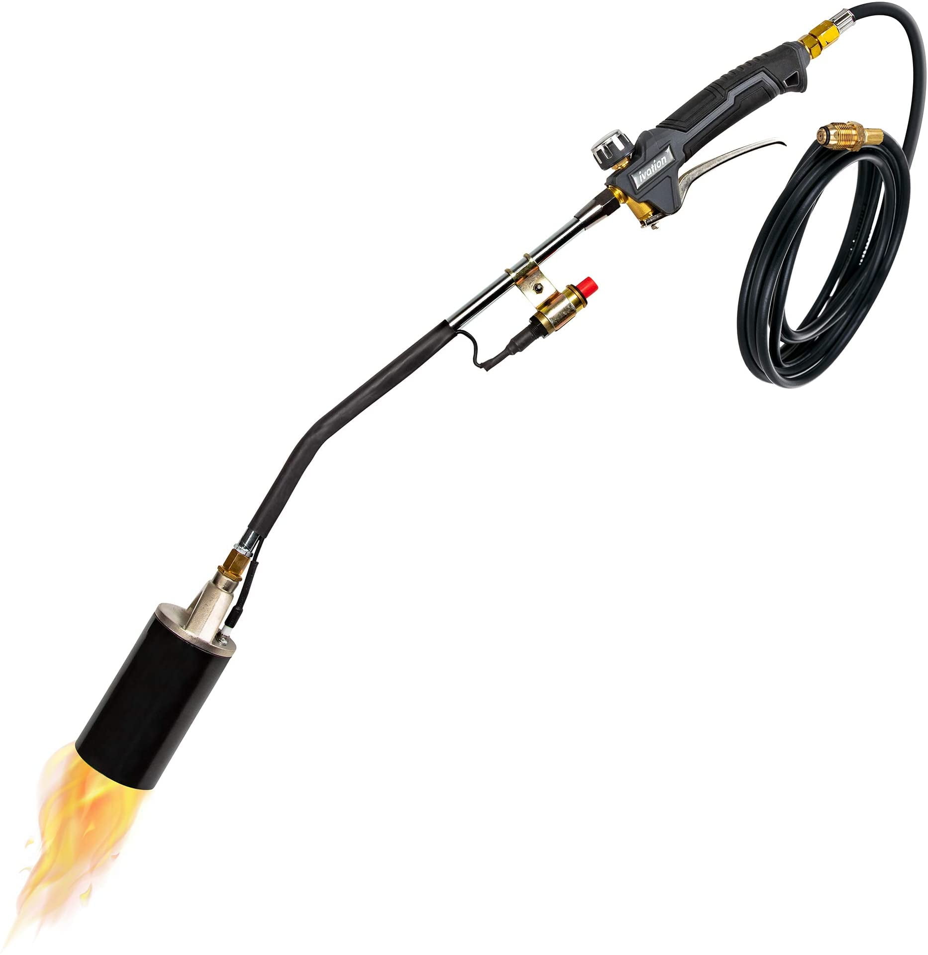 Ivation 340,000 BTU Propane Torch, Heavy Duty Weed Burner W/Built-in ...