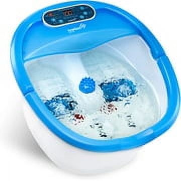 Ivation Electric Foot Spa, Vibration, Heat, Motorized Rollers, Bubble ...