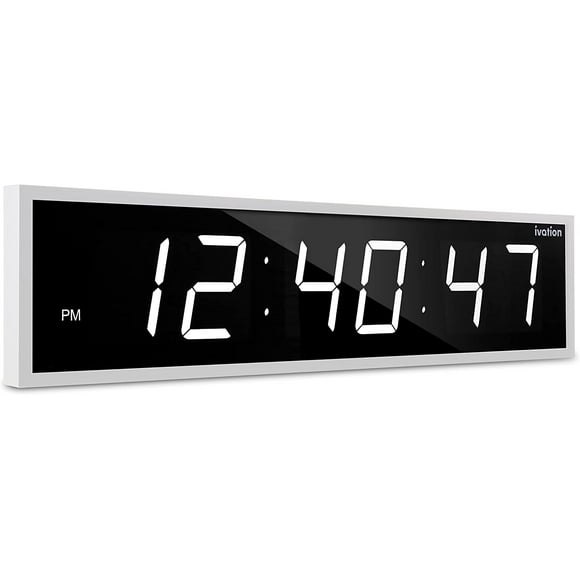 Digital Wall Clock Seconds