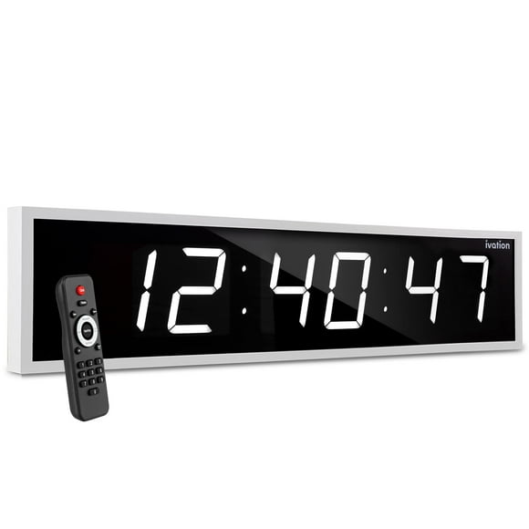 Digital Wall Clock Seconds