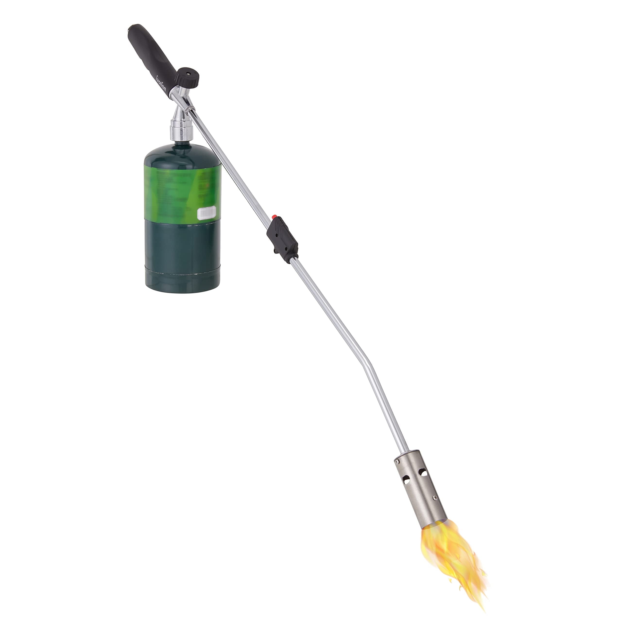 IVATION Mini Propane Torch, 50,000 BTU Handheld Weed Burner, Adjustable ...