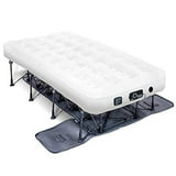 Ivation Twin Built-in Pump Air Mattress, Air Bed Frame 77”L x 40”W x 10 ...