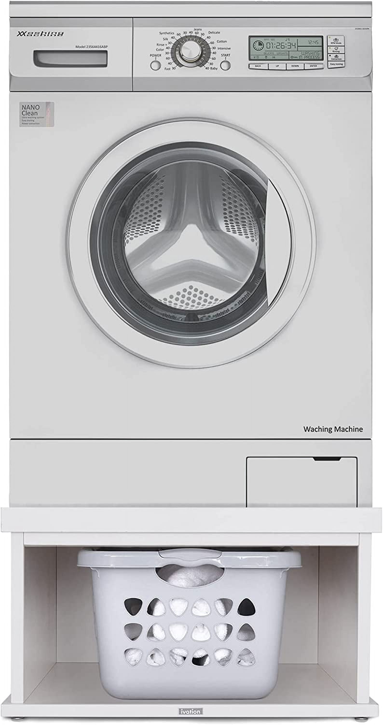 Free Shipping! Ivation Wooden Platform Stand for Washer & Dryer ...