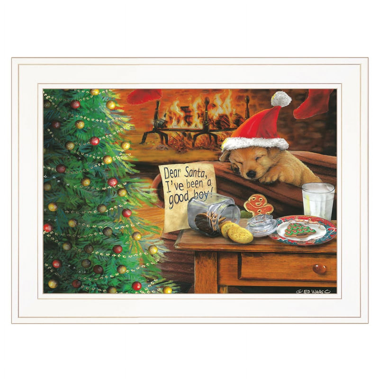 Ive Been A Good Boy By Ed Wargo Printed Wall Art Wood Multi-Color ...