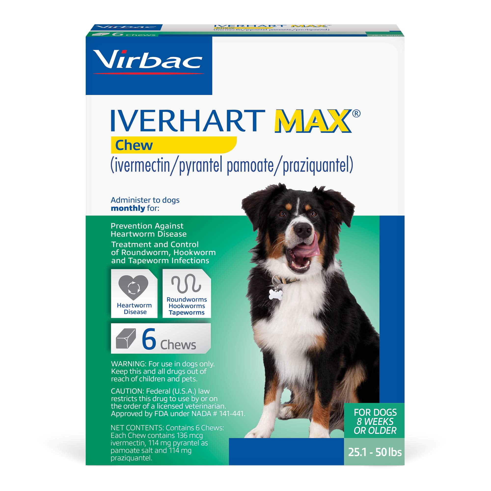 Iverhart 25.1-5 Chewable Tablet - 6 Count - Walmart.com