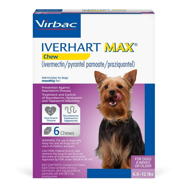 Iverhart Max Chew for Dogs, 6-12 lbs - Walmart.com
