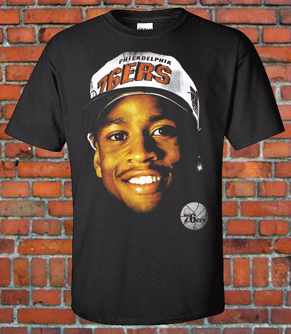 Iverson Draft Night Big Face Tee Graphic T shirt - Walmart.com
