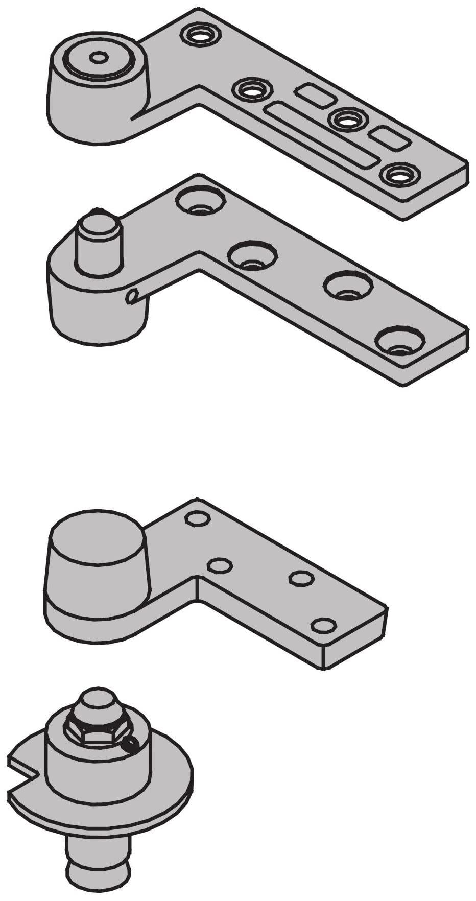 Ives 7222B-Setlh Commercial Series 3/4" Left Handed Offset Pivot Hinge ...