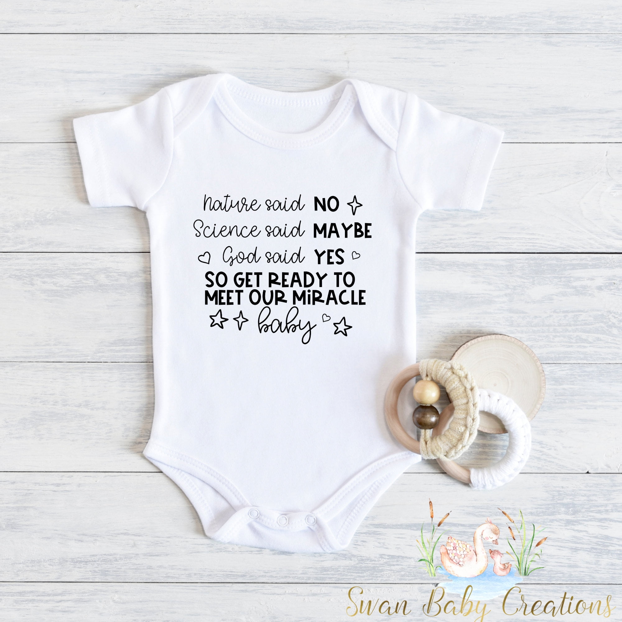 Ivf Baby Announcement Bodysuit, Infertility Baby Announcement, Ivf Baby ...