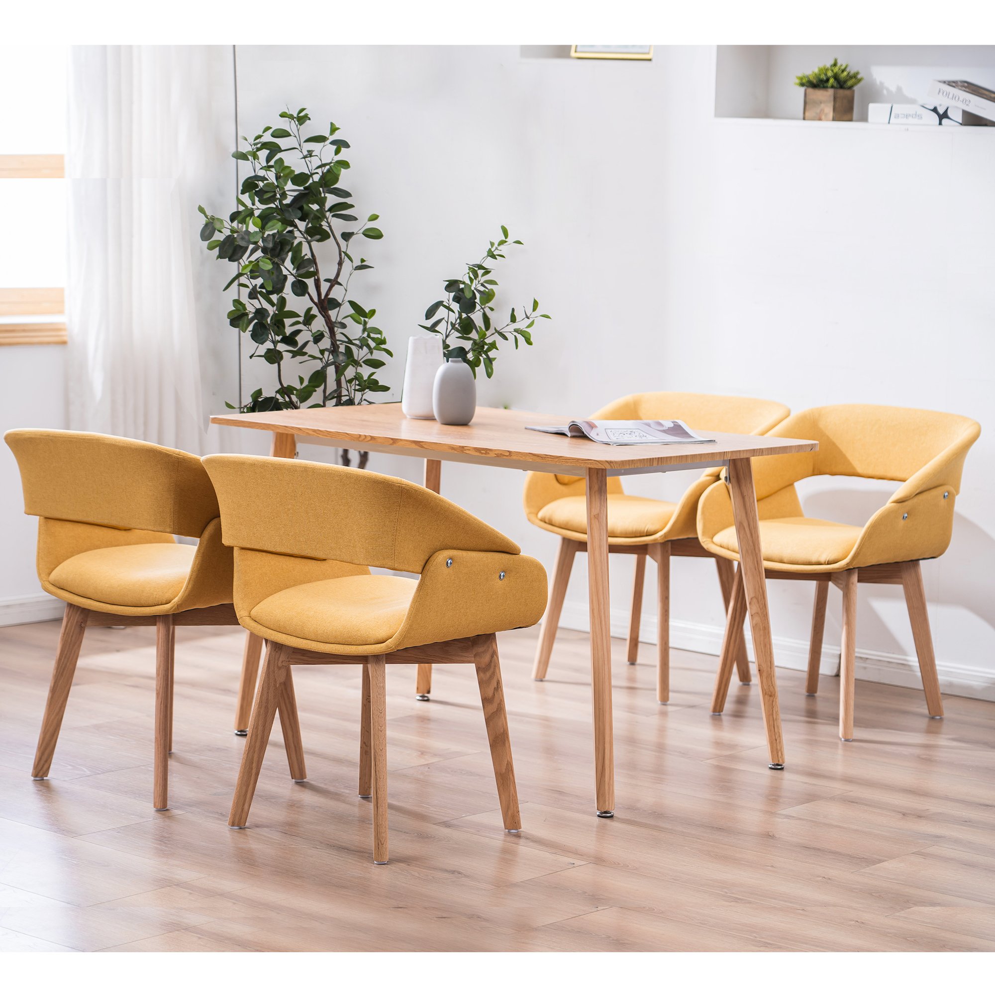 Flash Furniture Greenwich 3 Piece Espresso Wood Dining Table Set with ...