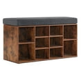 Ivinta Shoe Storage Bench with Cushion, Storage Cabinet Bench with ...