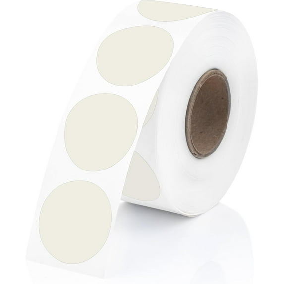 Ivory 1-Inch Perforated Circle Dot Thermal Sticker Labels — 735 ...