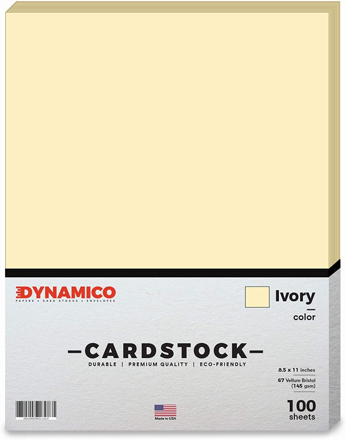Ivory 8.5 x 11" Pastel Color Cardstock Paper - for Cards and Stationery ...