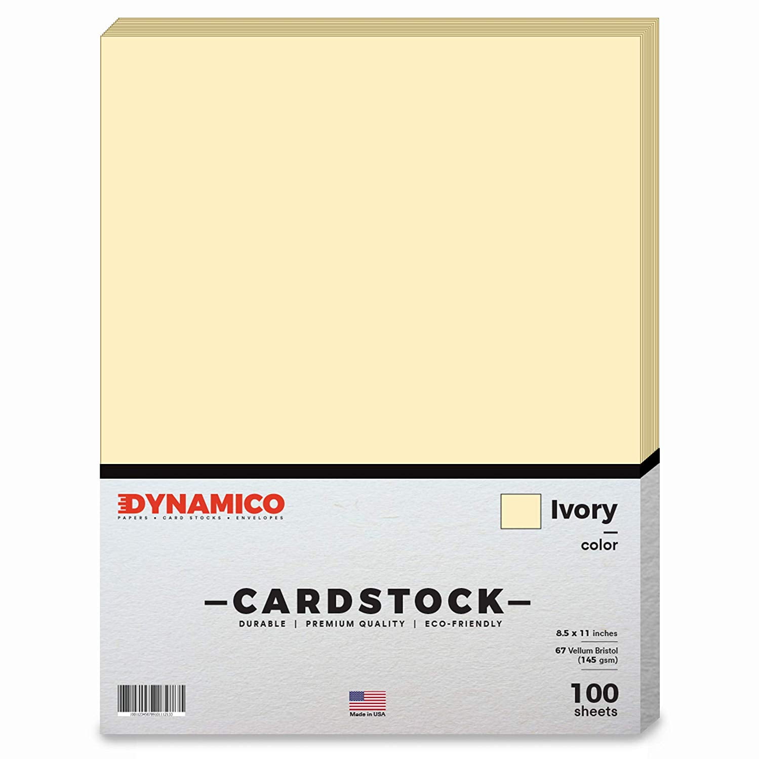 Ivory 8.5 x 11" Pastel Color Cardstock Paper - for Cards and Stationery ...