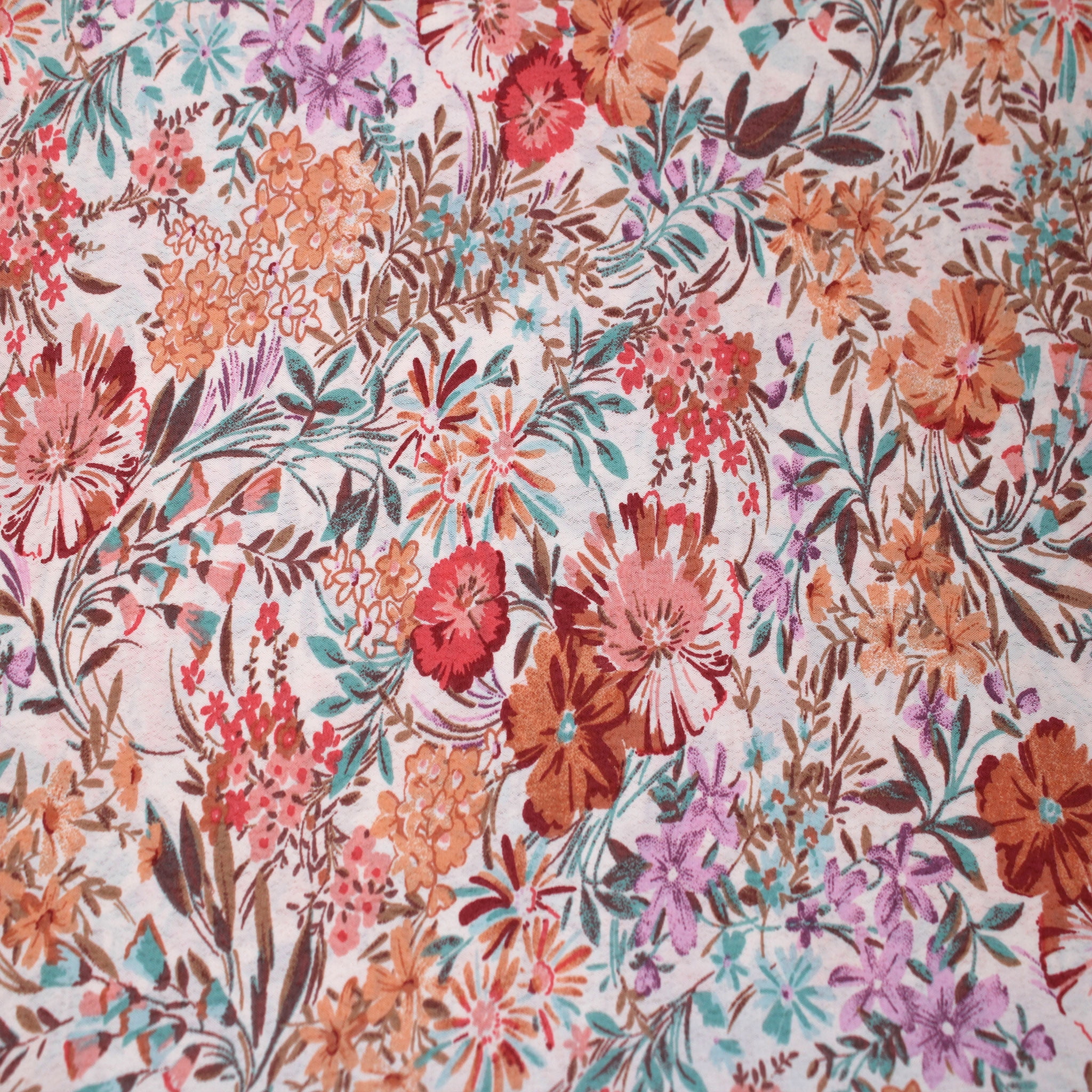 Ivory Apricot 58" Wide Printed 100% Polyester Moroccan Fabric by The ...