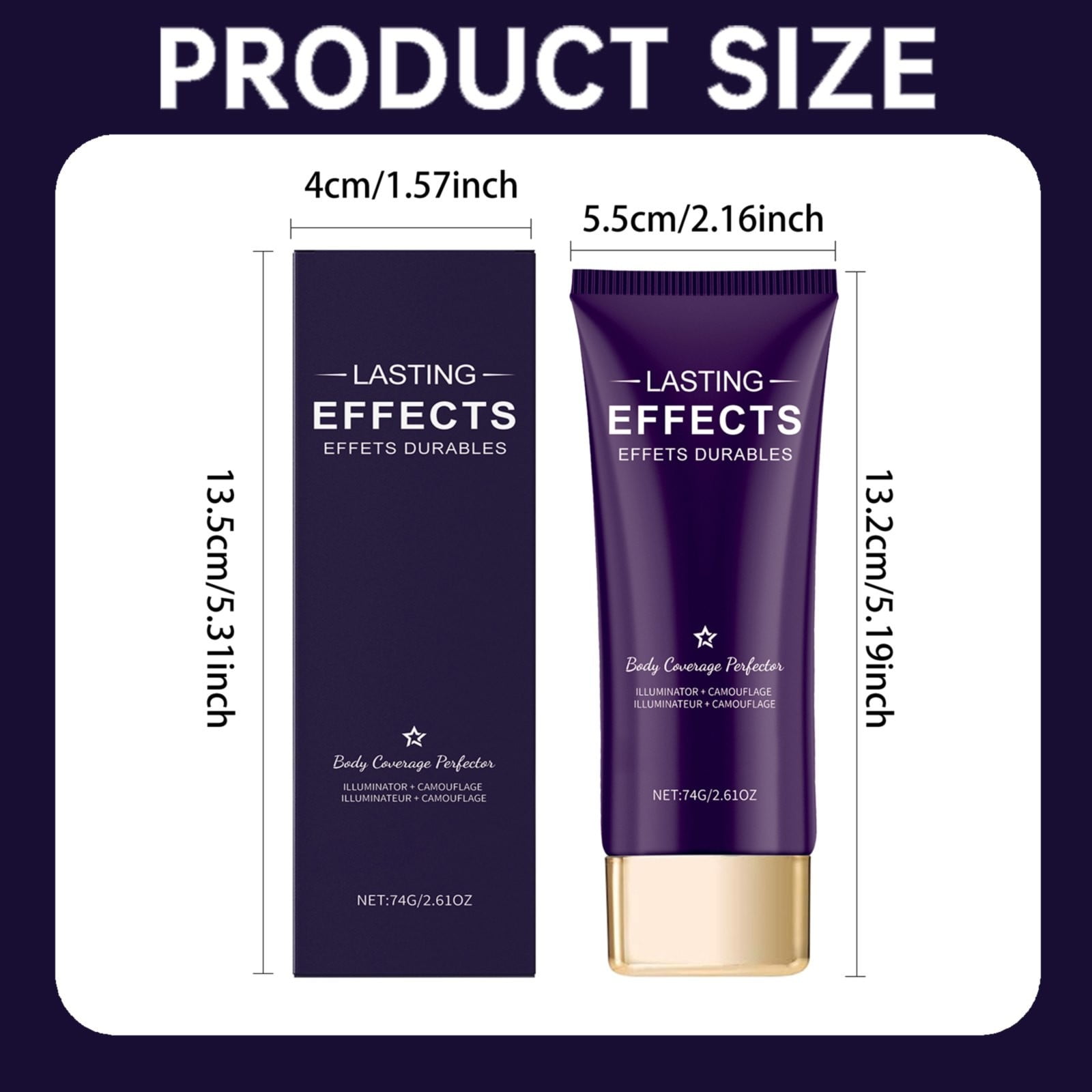 Ivory Body Coverage Perfector, Waterproof Tattoo & Scar Concealer, All ...