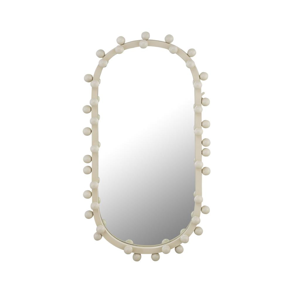 Ivory Bubble Oval Wall Mirror, Belen Kox - Walmart.com